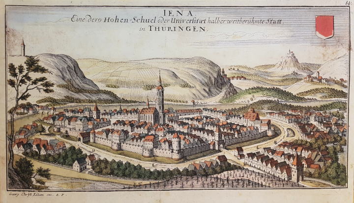 Stadtansicht Jenas von 1760